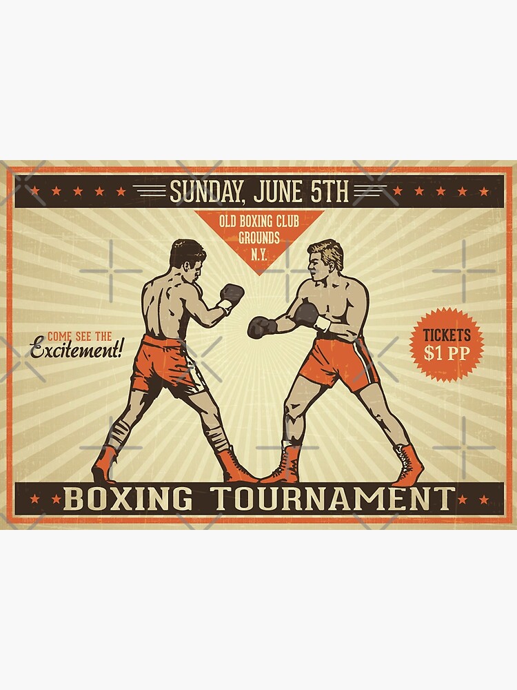 Vintage Boxing Tournament Premium Matte Vertical Poster sold by ...