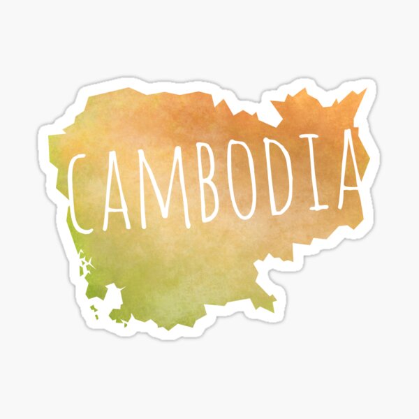"cambodia" Sticker for Sale by Motivburg | Redbubble