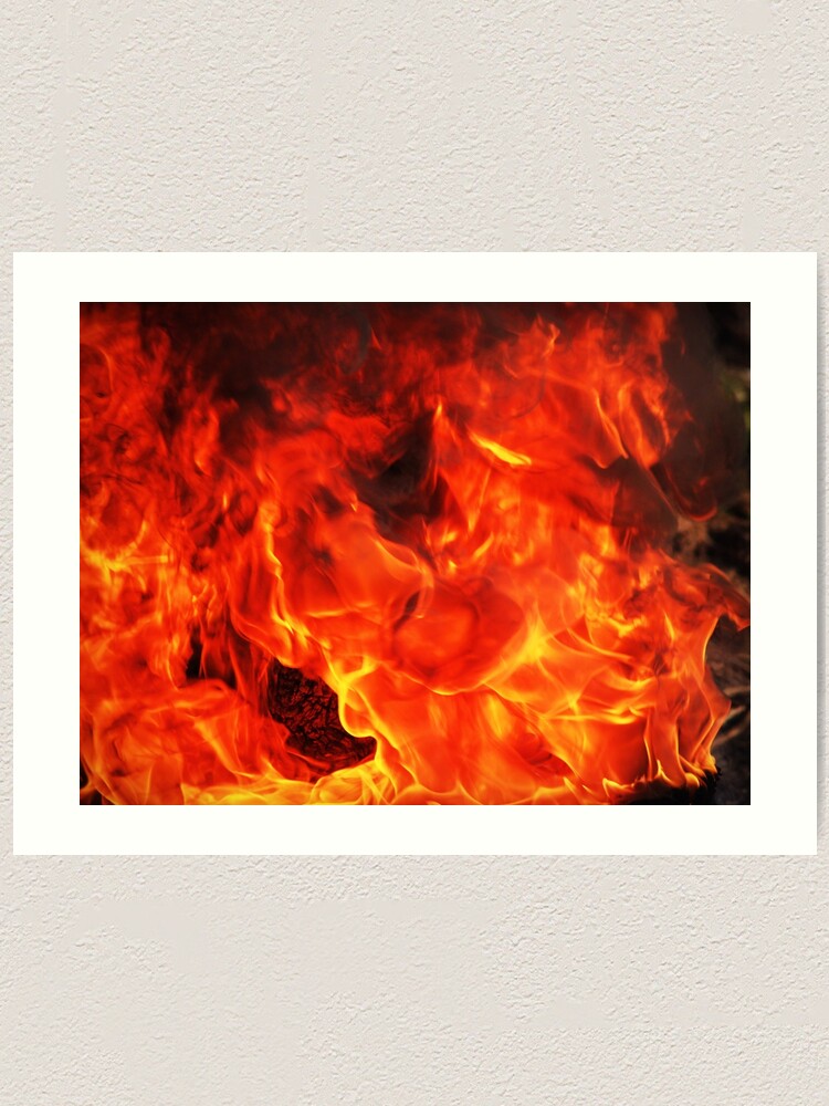 "Raging Fire flames texture background photography HD" Art Print by ...