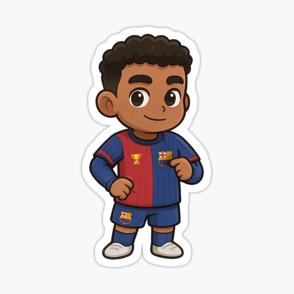 "LAMINE YAMAL VISCA BARÇA | CHIBI STICKER" Sticker for Sale by ...