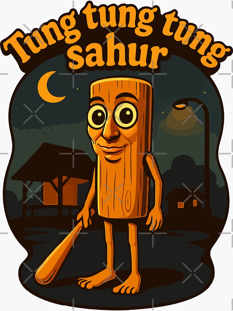 "Tung Tung Tung Sahur" Sticker by Polaris2003 | Redbubble