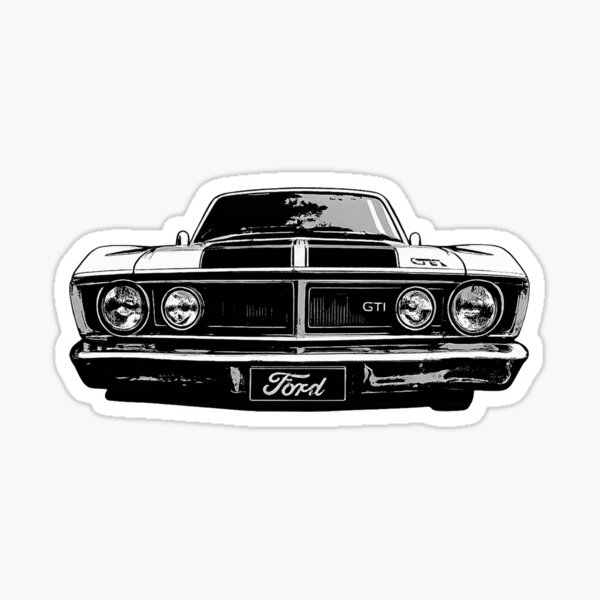 "Ford Falcon XY GTHO" Sticker for Sale by KirstinSauer | Redbubble