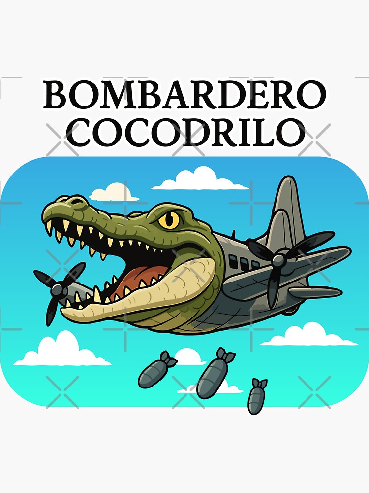 "Crocodile Bomber" Sticker by Polaris2003 | Redbubble