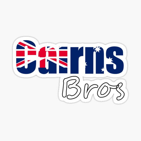 "Cairns bros!" Sticker for Sale by YuriLee | Redbubble