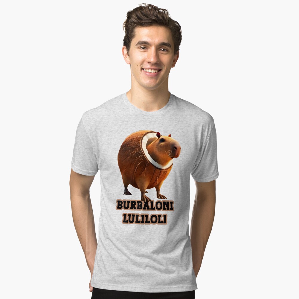 "Burbaloni Luliloli with name text Capibarello Cocossini Brainrot Meme ...