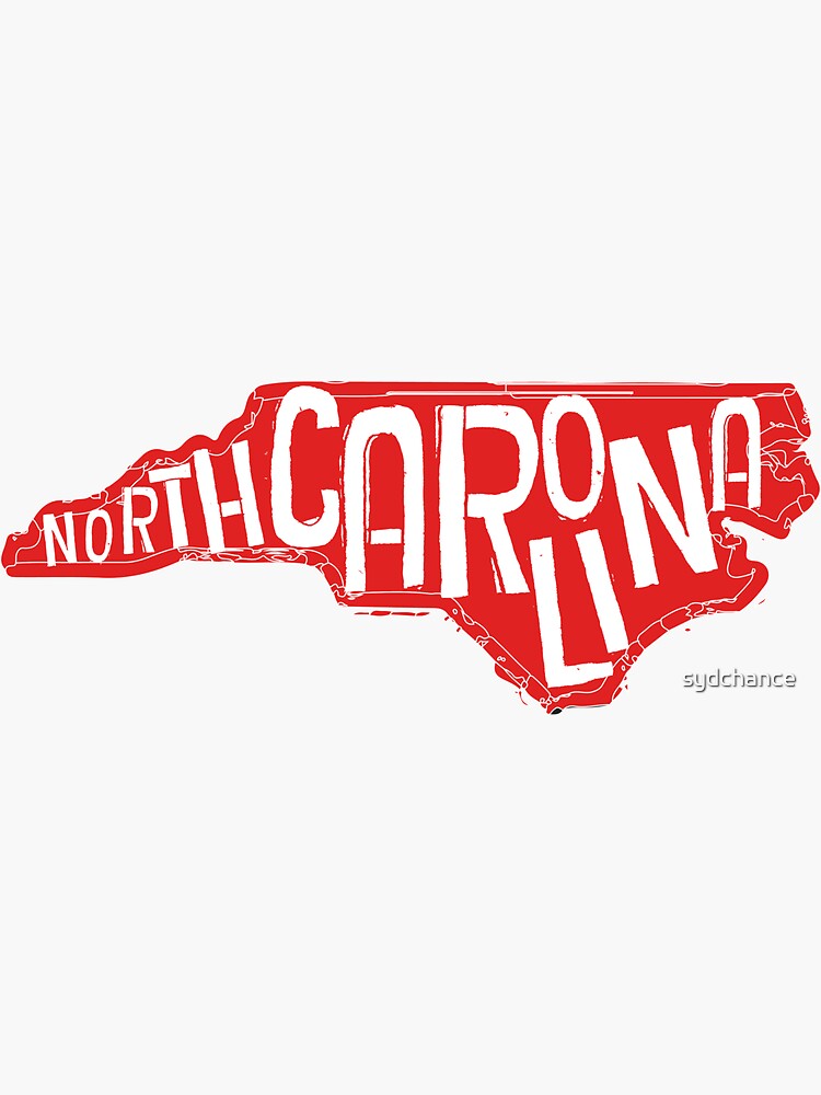 "North Carolina State" Sticker for Sale by sydchance | Redbubble