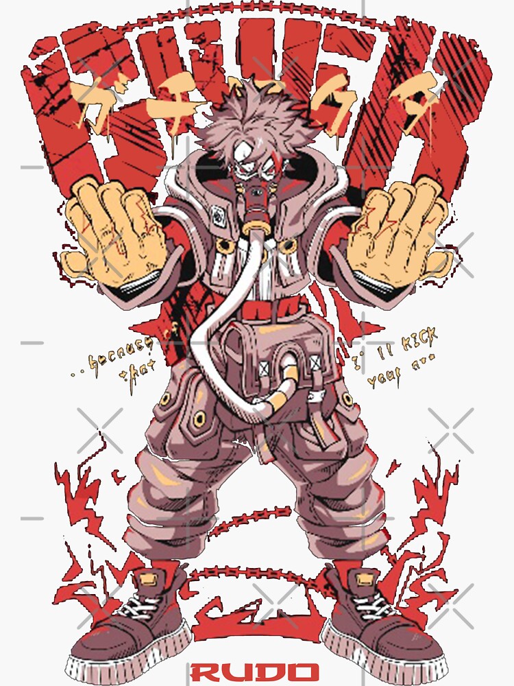 "Rudo Surebrec - Gachiakuta" Sticker by ArtistryHavenn | Redbubble