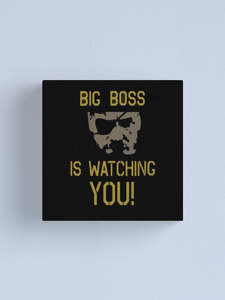 "Big boss is watching you MGSV" Canvas Print by Shrood-Boosting | Redbubble