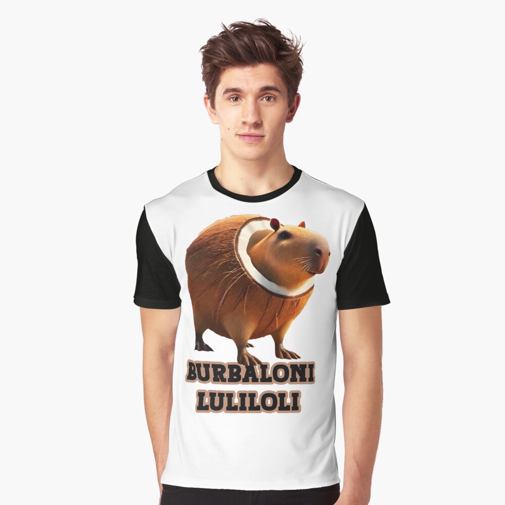 "Burbaloni Luliloli with name text Capibarello Cocossini Brainrot Meme ...