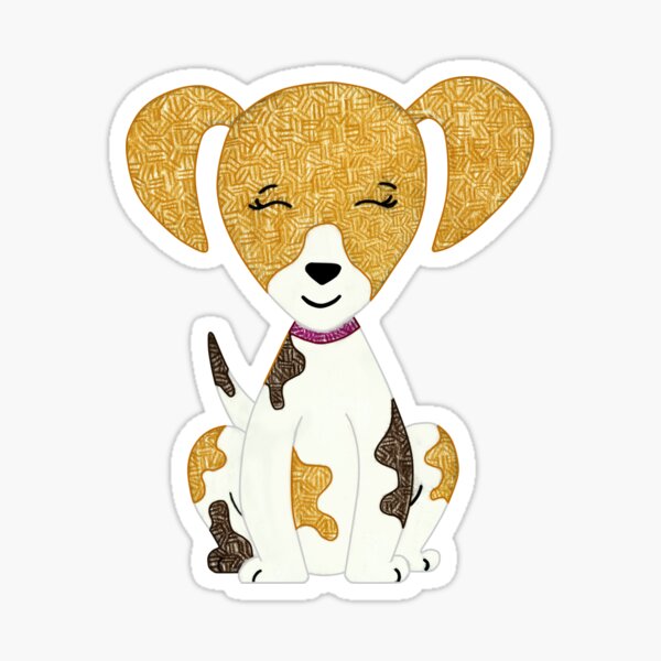 "Spotty Puppy" Sticker by emilykcreations | Redbubble
