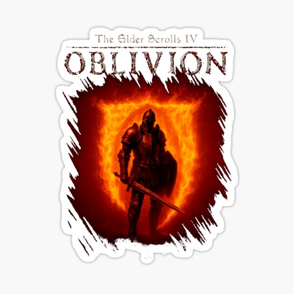 "Elder Scrolls Oblivion Remastered Logo Classic" Sticker for Sale by ...