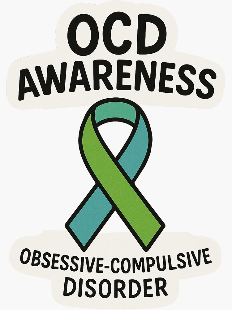 "OCD Awareness Sticker" Sticker for Sale by LookinFreshh | Redbubble