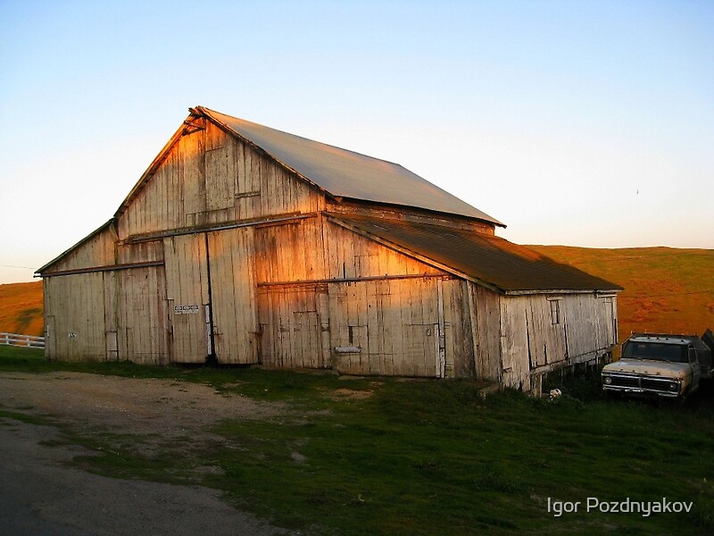 ""Old Buddies". A Barn and a Ford Truck on Historic "B" Farm, Point ...