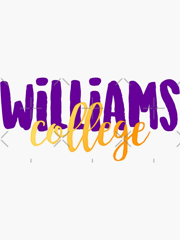 "Williams College" Sticker for Sale by mgstein | Redbubble