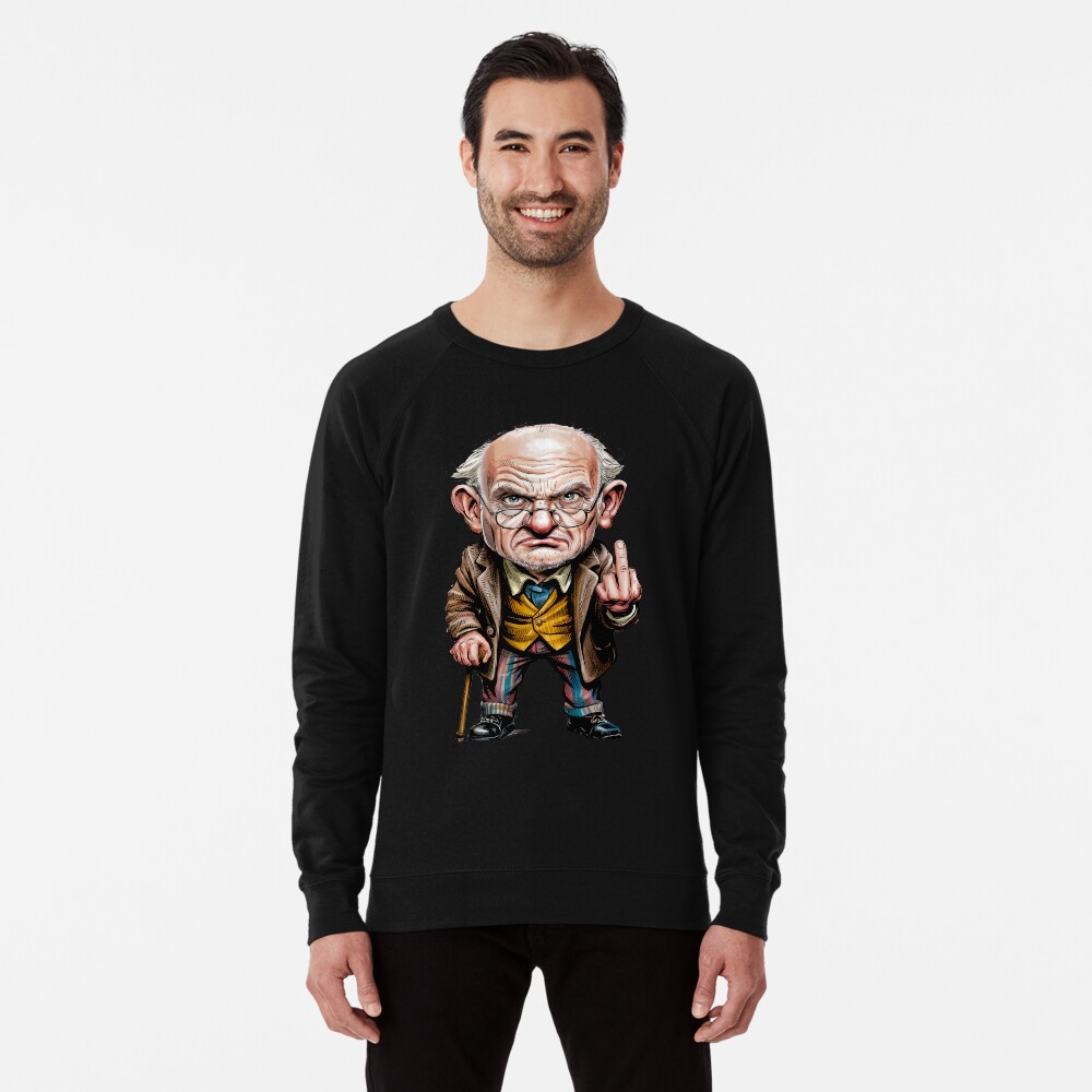"Old Man Middle Finger" Sticker for Sale by mrdavidhowell | Redbubble