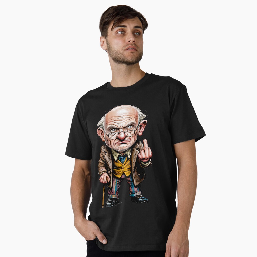 "Old Man Middle Finger" Sticker for Sale by mrdavidhowell | Redbubble