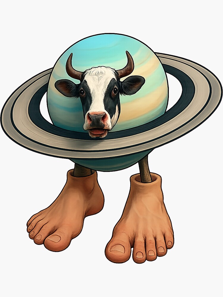 "La vaca Saturno Saturnita (Italian Brainrot)" Sticker for Sale by ...