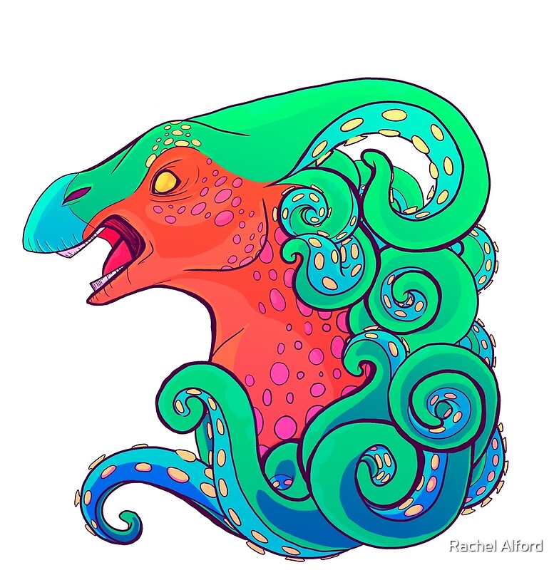 "Dinoctopus" by Rackel A | Redbubble