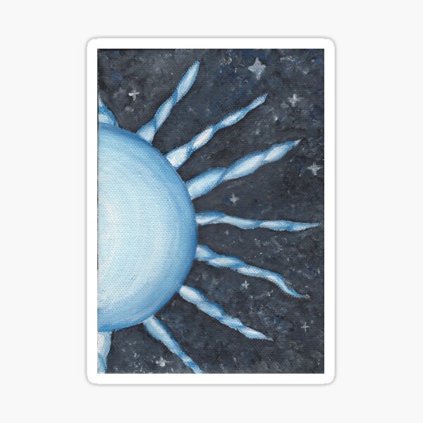 "Moon" Sticker for Sale by melted-corset | Redbubble