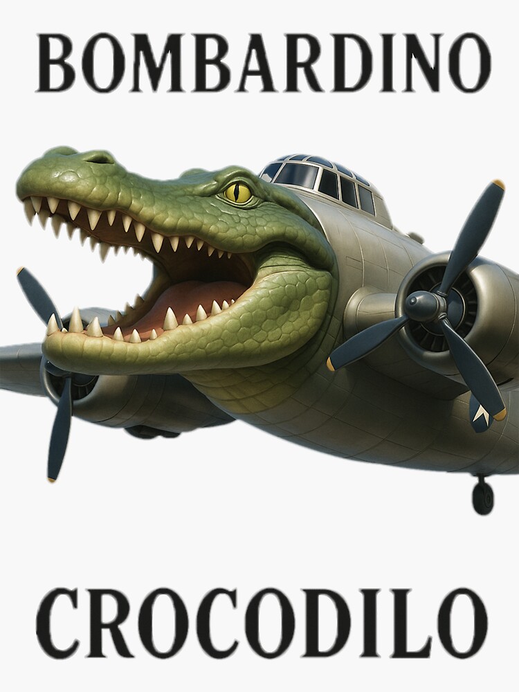 "Italian Brainrot - Bombardino Crocodilo" Sticker for Sale by Fresh ...