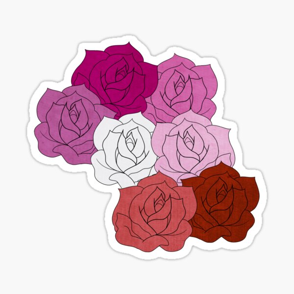 "Lesbian Roses" Sticker for Sale by nexevis | Redbubble