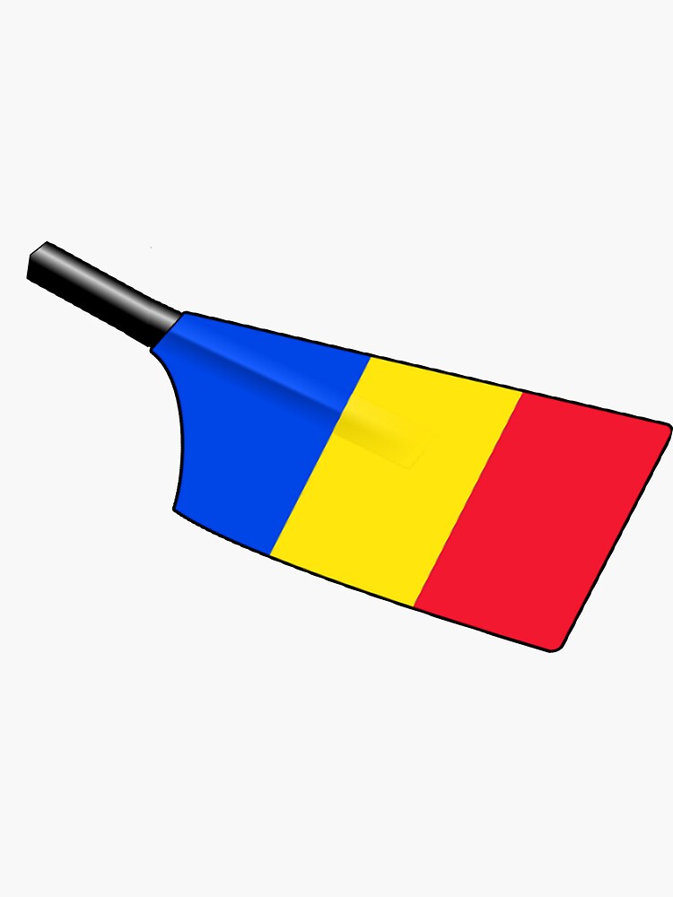 "Romania Rowing Blade" Sticker by BankrobberGus | Redbubble