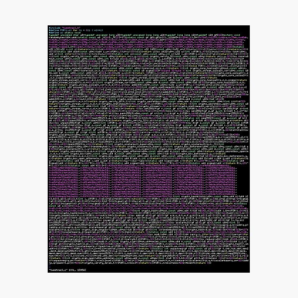 "TweetNaCl in bigger letters all crammed together" Photographic Print ...