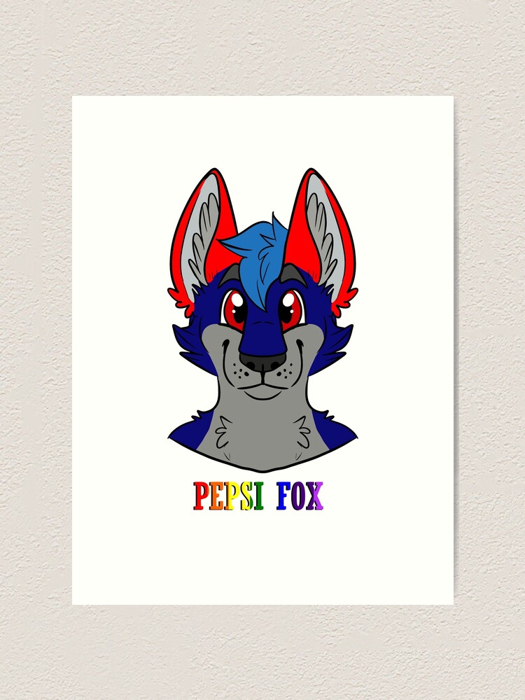 "Pepsi Fox " Art Print by NyxTheWolf | Redbubble