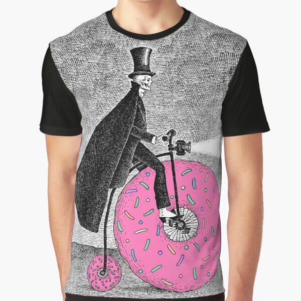 "Donut Bicycle" T-shirt for Sale by JELarson | Redbubble | donut ...