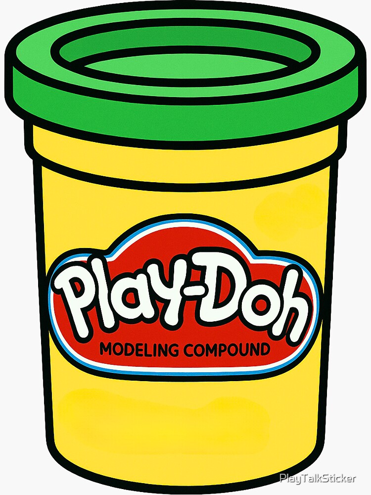 "Play-Doh Tub" Sticker for Sale by PlayTalkSticker | Redbubble