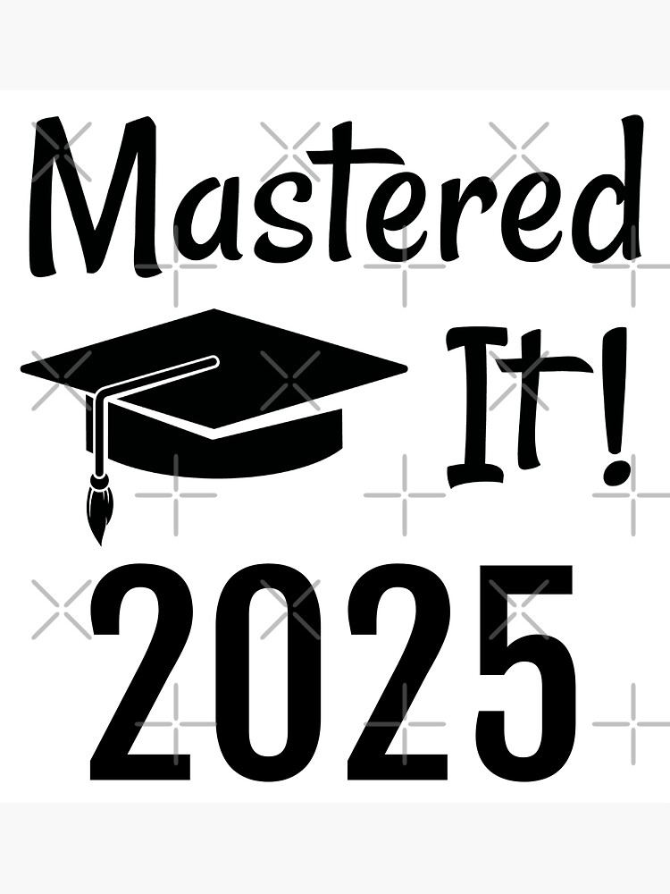 "Master's Degree Graduation Gift, Mastered It!" Sticker for Sale by ...