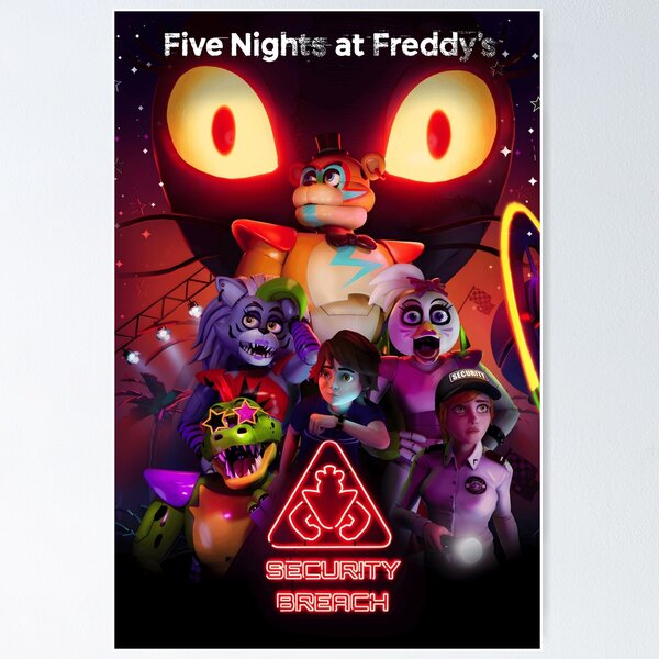 "[8K] FNAF Security Breach" Poster for Sale by NamaMerch | Redbubble