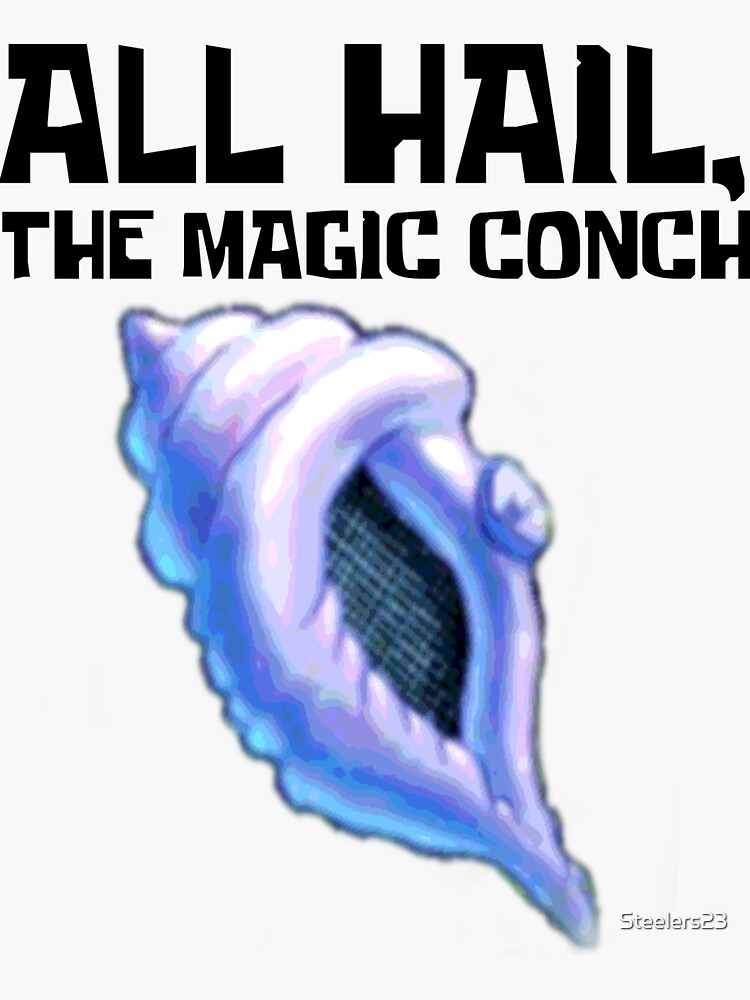 "Spongebob - Magic Conch" Sticker by Steelers23 | Redbubble
