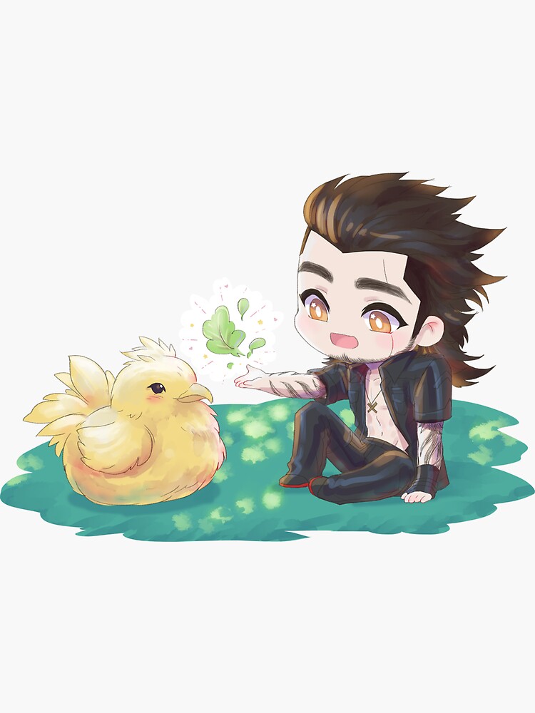 Gladio And Chocobo Sticker For Sale By Dysah Redbubble
