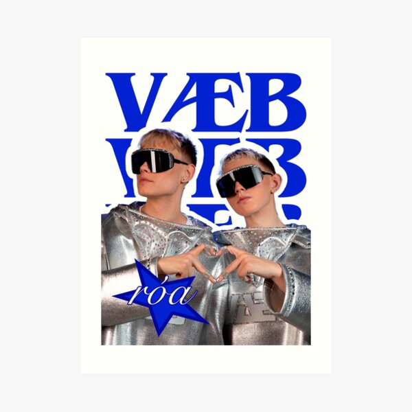 "Vaeb Róa VÆB ROA Eurovision 2025 Iceland Merch" Art Print by ...