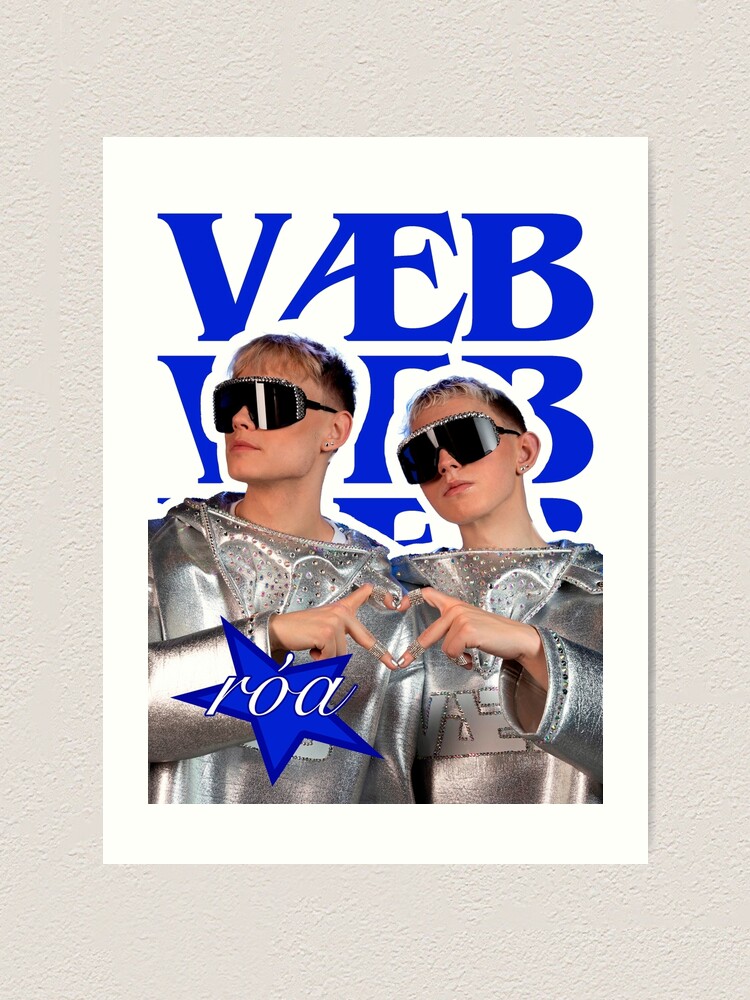 "Vaeb Róa VÆB ROA Eurovision 2025 Iceland Merch" Art Print by ...