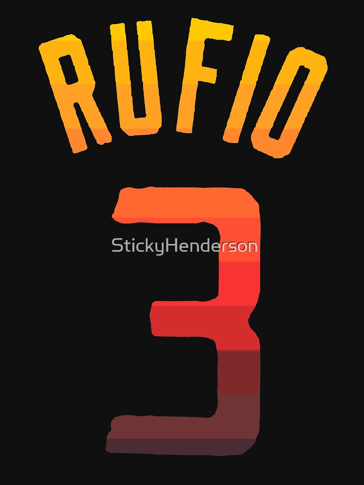 "Rufio 3" T-shirt for Sale by StickyHenderson | Redbubble | rufio t ...