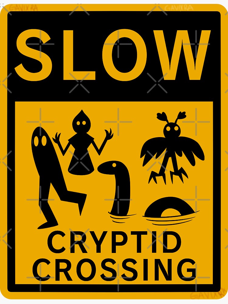 "Cryptid Crossing" Sticker for Sale by Modern-Rogue | Redbubble