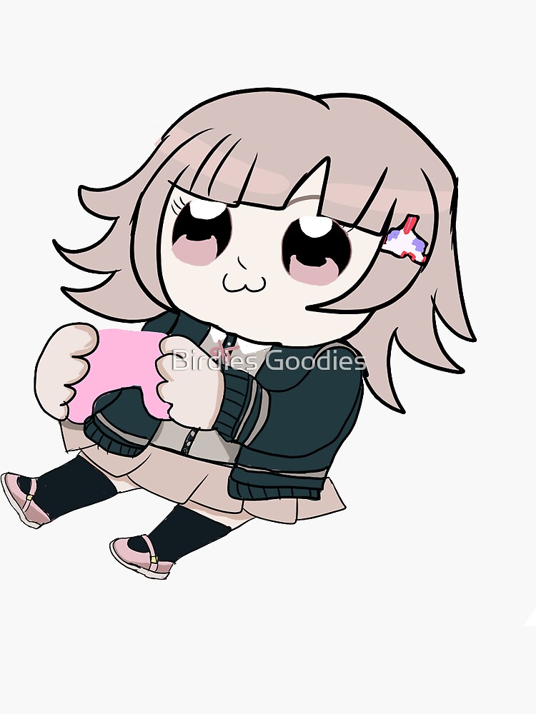 "chiaki nanami danganrompa" Sticker for Sale by griffininthesky | Redbubble