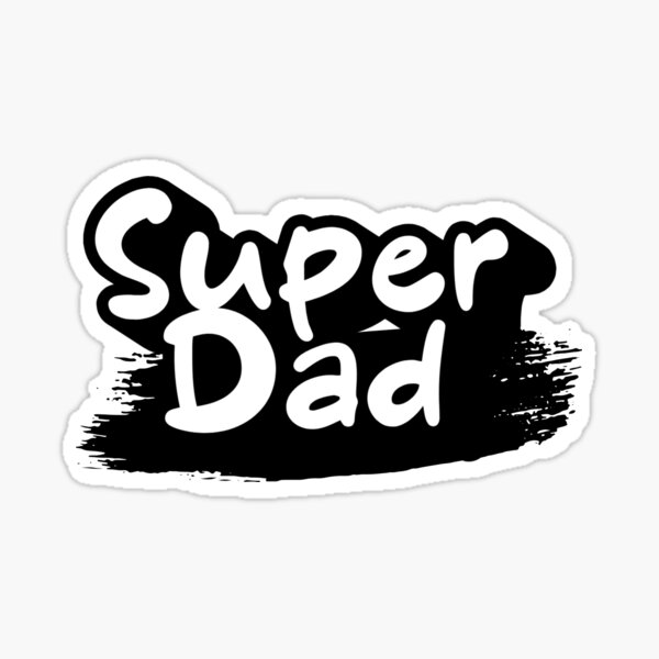 "Super Dad" Sticker for Sale by mukuljindal | Redbubble