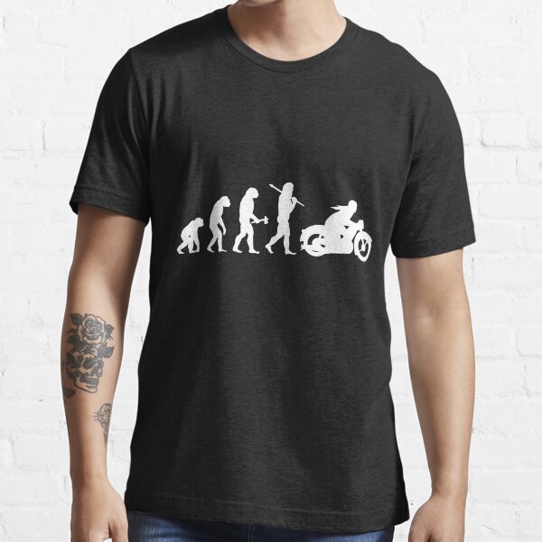 "Classic Vintage Motorcycle Rider Evolution" T-shirt for Sale by ...