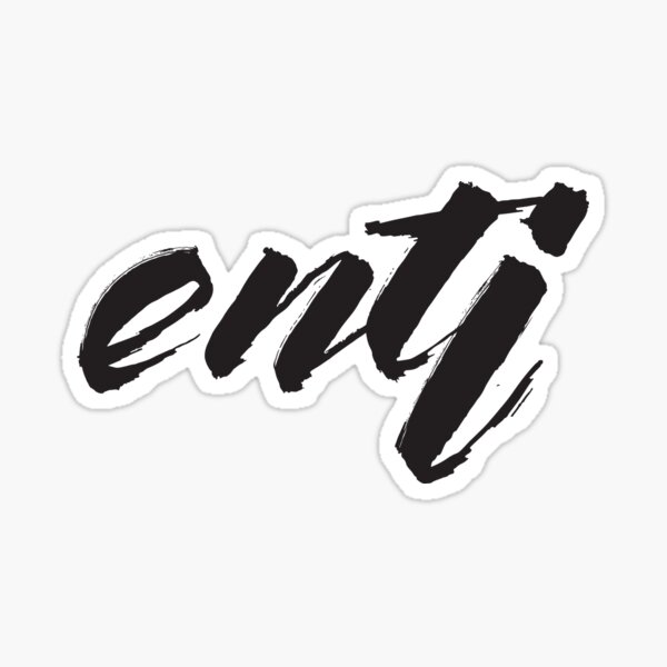 "ENTJ ver.4" Sticker for Sale by teeworthy | Redbubble