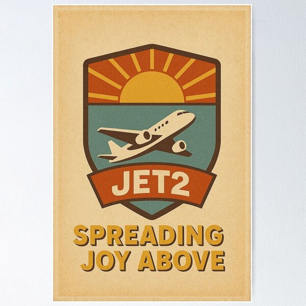 "Jet2 Spreading Joy Above" Poster for Sale by Start-Aviation | Redbubble