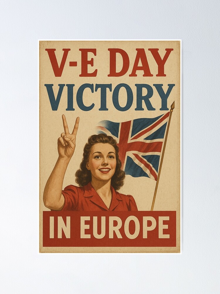 "VE Day Poster" Poster for Sale by Start-Aviation | Redbubble