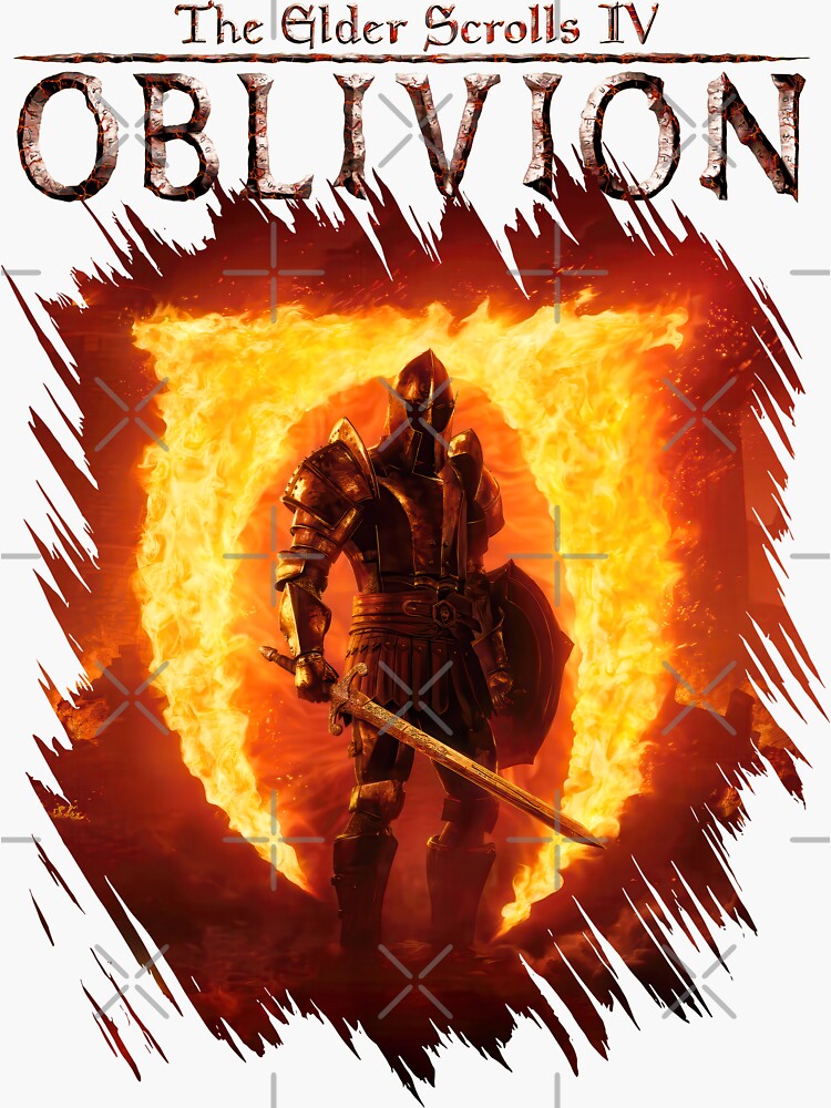 "Elder Scrolls 4" Sticker for Sale by Hajuji | Redbubble