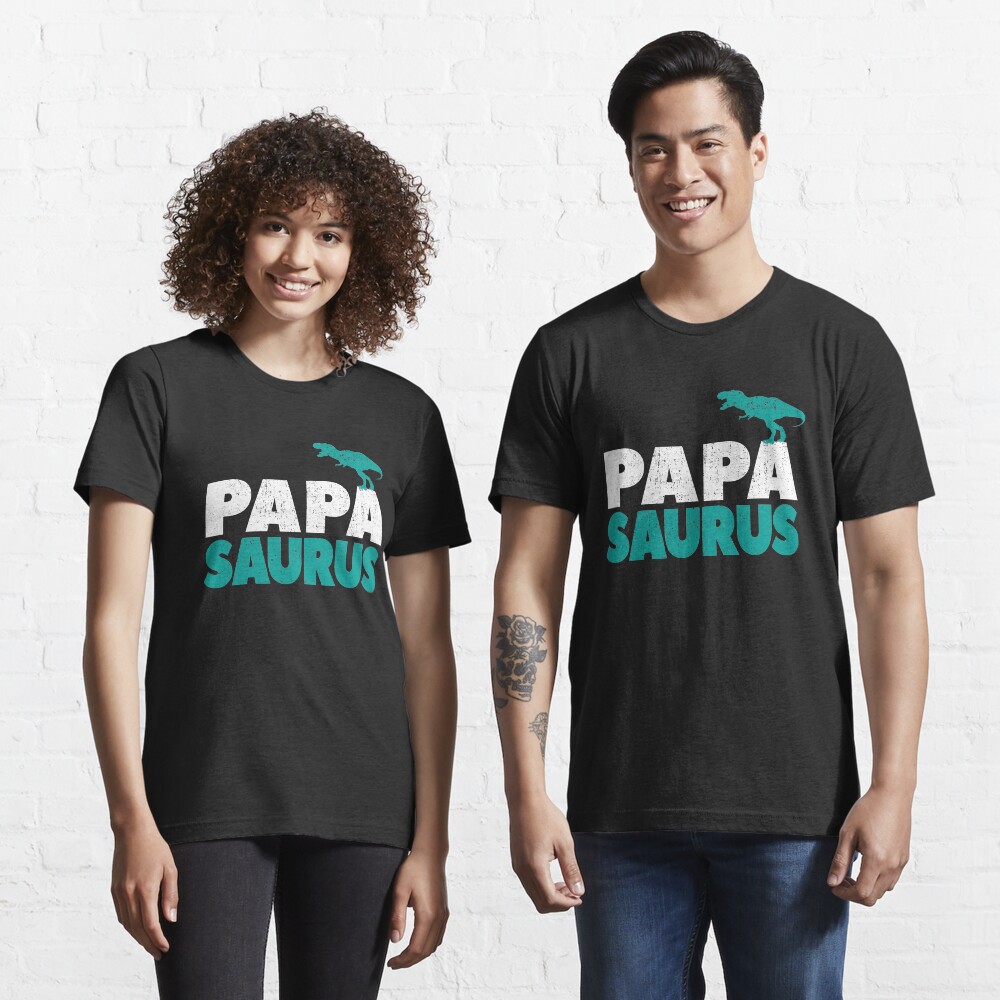 Camiseta «Papa Saurus Dad Daddy Dino Dinosaurio T-Rex Regalo Día del ...