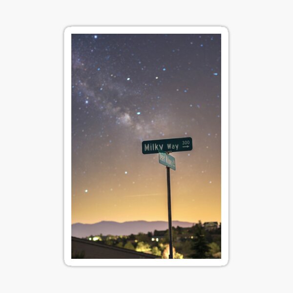 "The Milky Way on Milky Way" Sticker for Sale by JDHoop702 | Redbubble