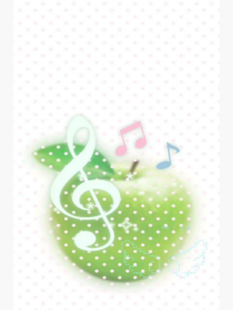 "Apple music notes and polka-dot pattern " Sticker for Sale by ...