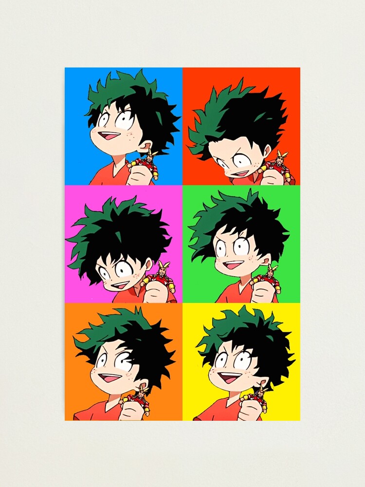 "My Hero Academia - Izuku Midoriya Deku Head Shake" Photographic Print ...