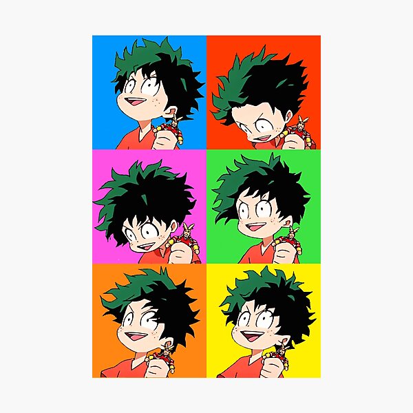 "My Hero Academia - Izuku Midoriya Deku Head Shake" Photographic Print ...